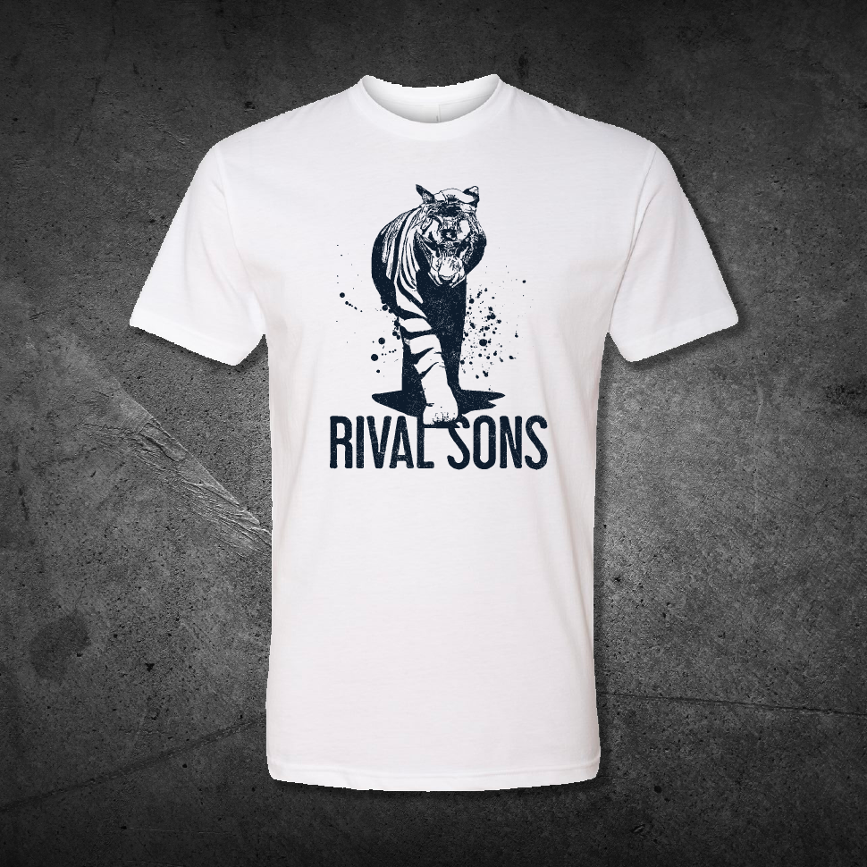 Dark Fighter White Tee – Rival Sons Official Merchandise
